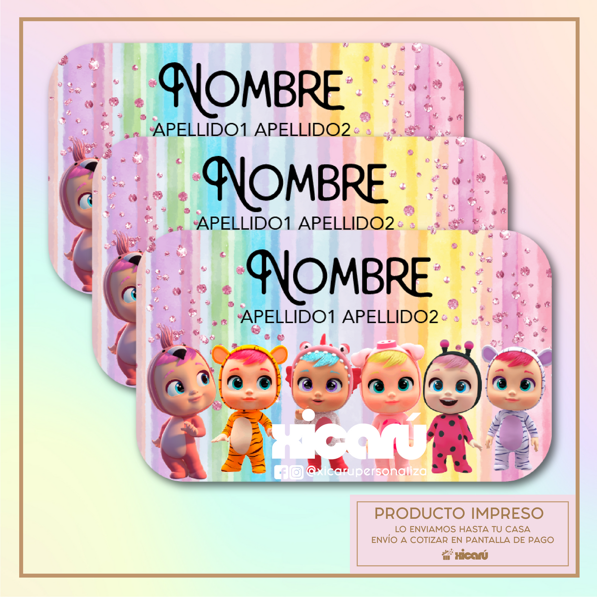 Sticker Personalizado: Bebés llorones – xicarupersonaliza
